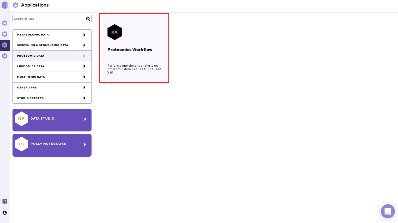 Proteomics Workflow - Polly Documentation